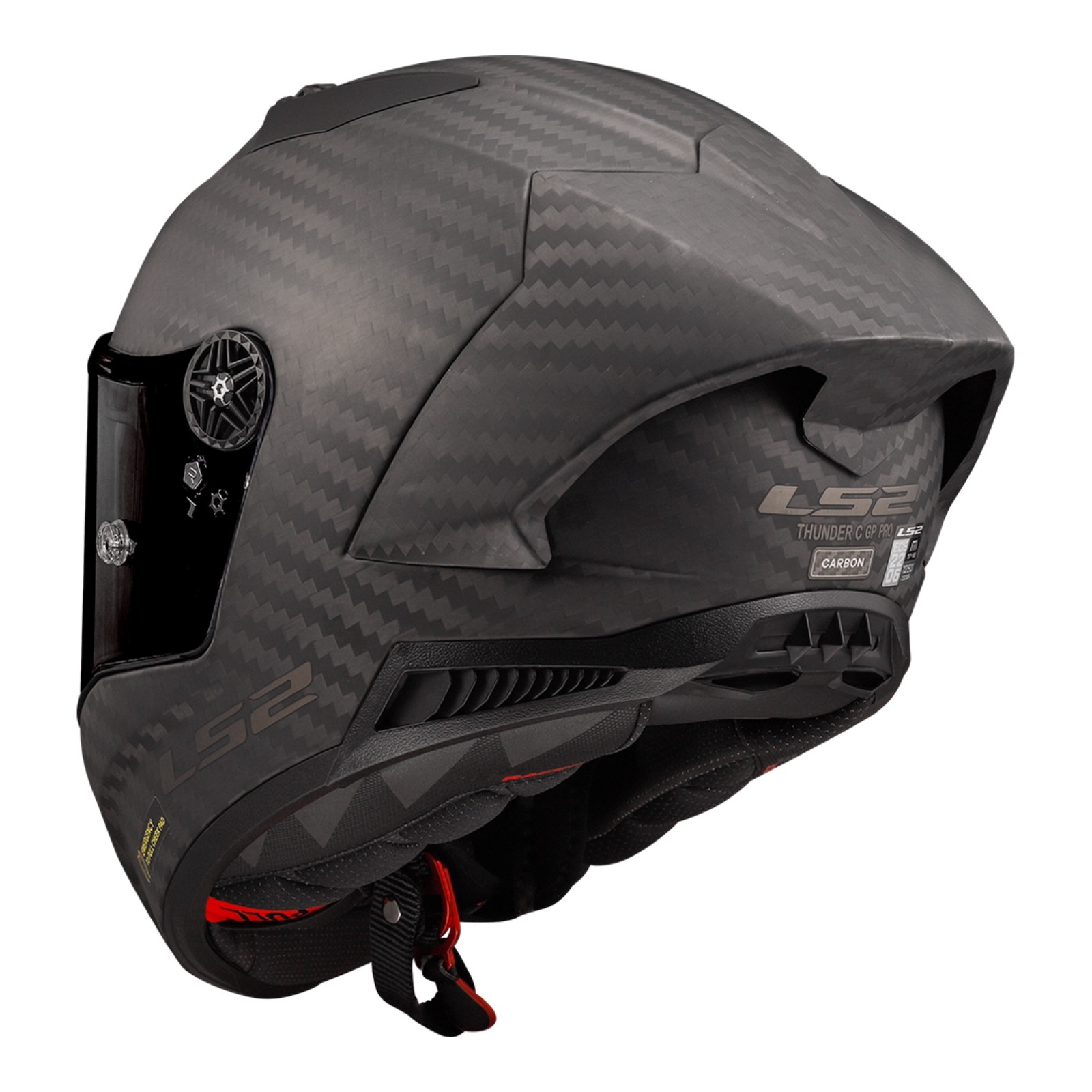 Ls2 Ff805C Thunder Carbon Gp Pro Fim Helmet 06 - Matte Black ...