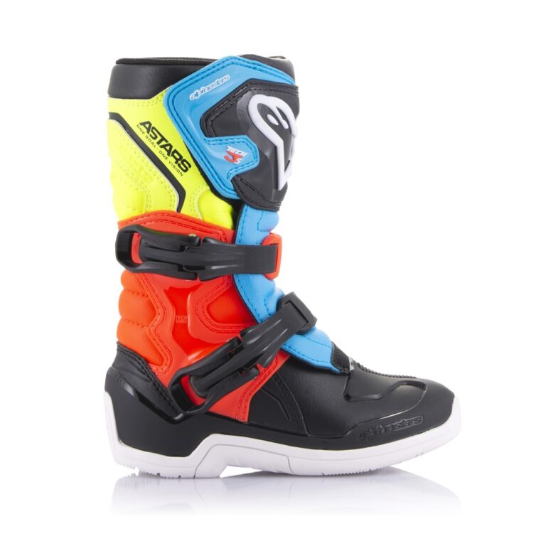 Tech-3S Kids Mx Boots Black/Yellow Fluoro/Red Fluoro | Tracktion ...