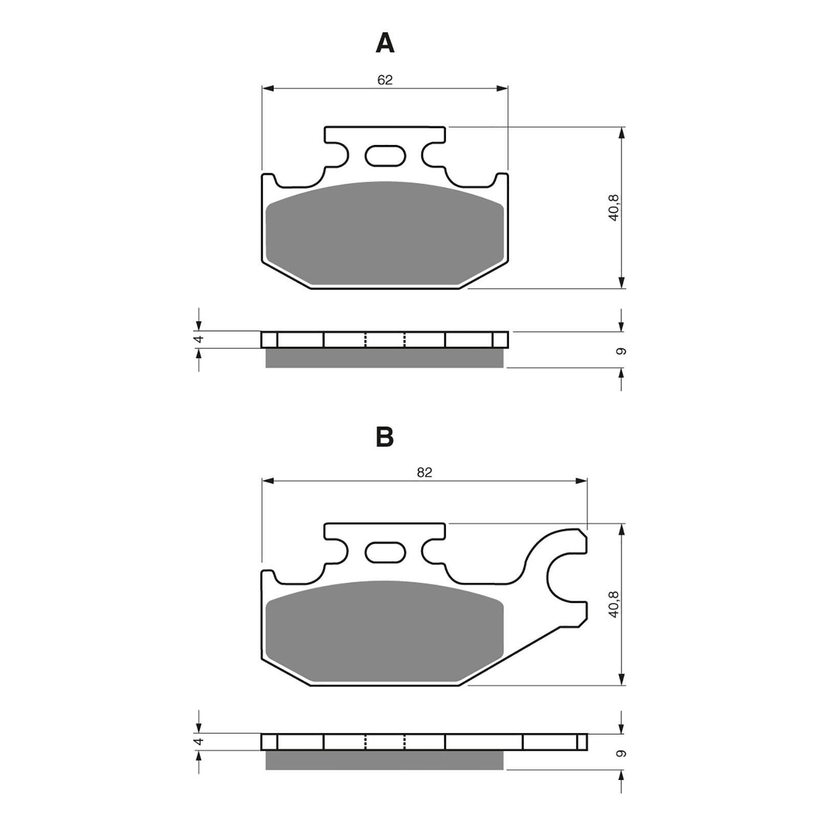 Brake Pads Goldfren Offroad Racing Gf182 - K5 ( Pr283 ) | Tracktion ...